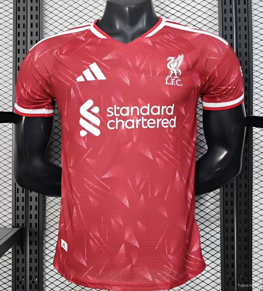 25/26 Player Version Liverpool Home Red Abstract Pattern Jersey | Yupoo ...